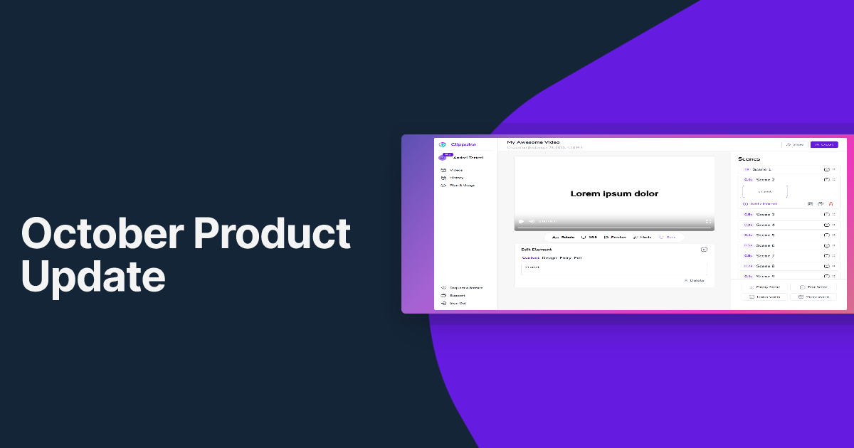 October Product Update